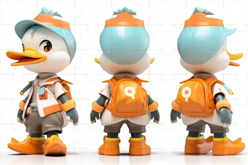 Character Pro Ip Design 3 Views Midjourney Prompt | PromptBase