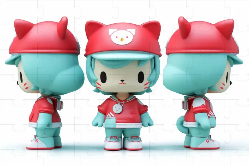 Character Pro Ip Design 3 Views Midjourney Prompt | PromptBase