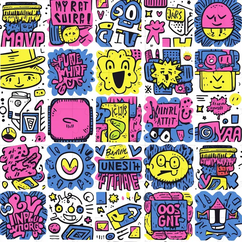 Sticker Fabrics Textiles Midjourney Prompt | PromptBase