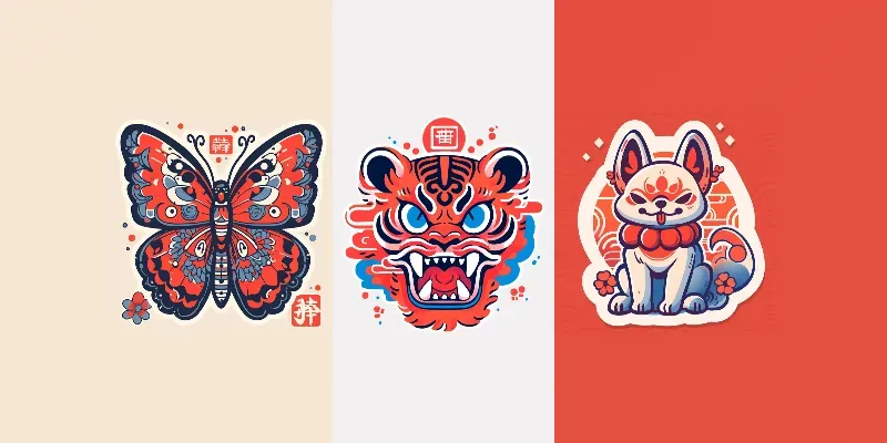 Stickers Aesthetic Vectors Midjourney Prompt | PromptBase