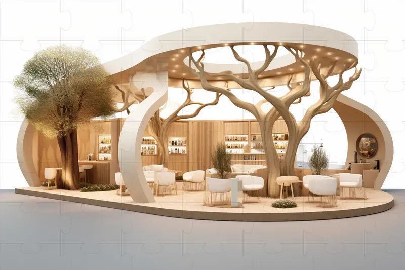 Grand Exhibition Stand Designs Booths Midjourney Prompt | PromptBase