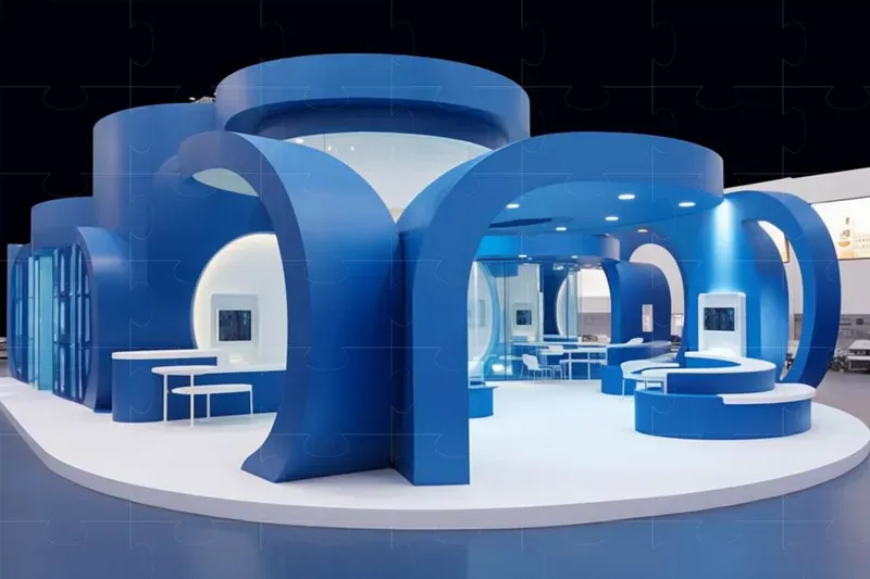 Grand Exhibition Stand Designs Booths Midjourney Prompt | PromptBase