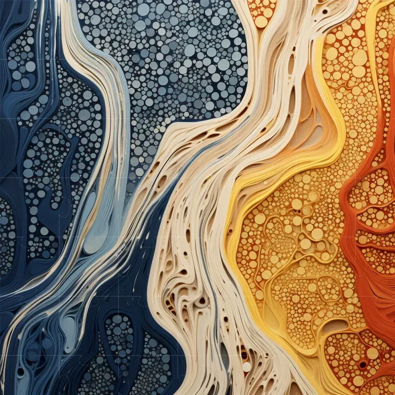 Biometric Abstract Art Midjourney Prompt | PromptBase