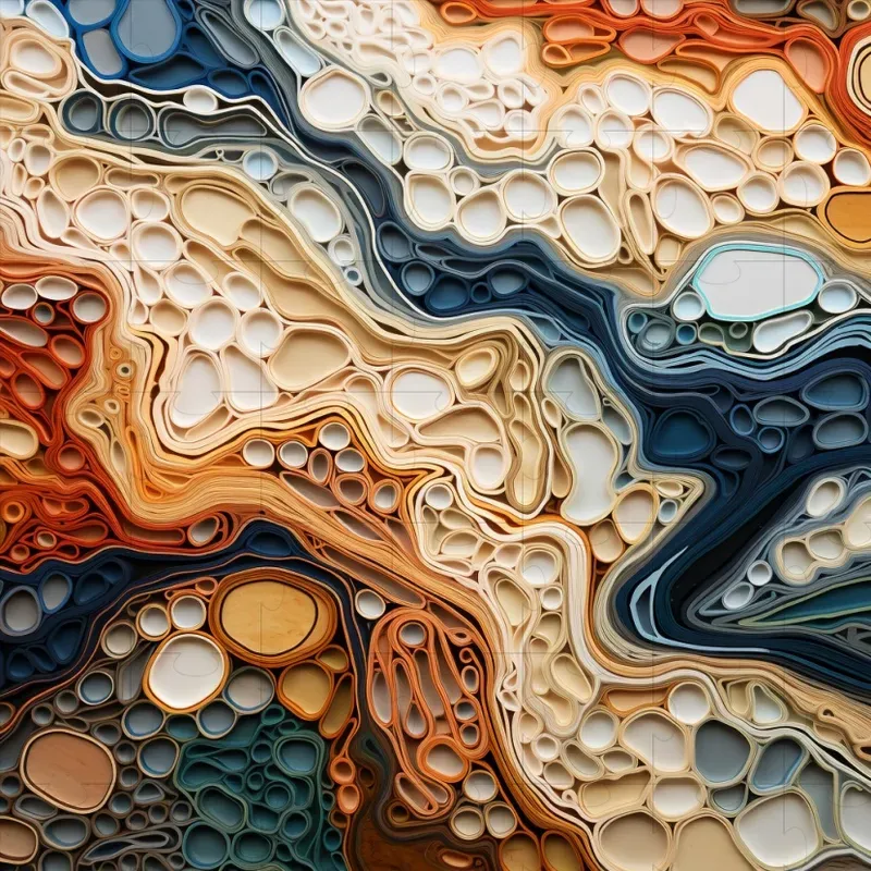 Biometric Abstract Art Midjourney Prompt | PromptBase