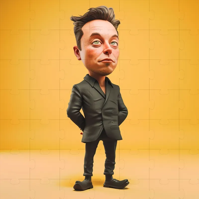 Elon Musk Figurine 3D Toys Sculptures Ip Midjourney Prompt | PromptBase