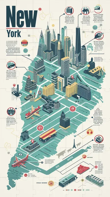 Travel Infographics City Guide Maps Midjourney Prompt | PromptBase