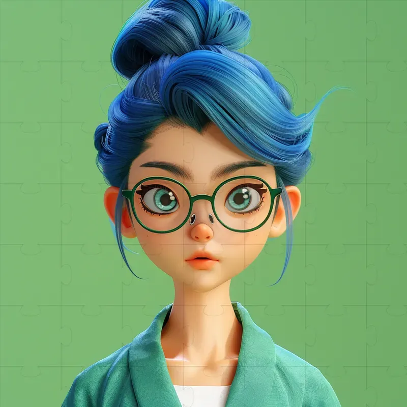 3D Characters Hair Style Profile Pics Vr Midjourney Prompt | PromptBase