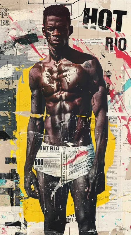 Hot Poster Muscle Pin Up 70s 80s Midjourney Prompt | PromptBase