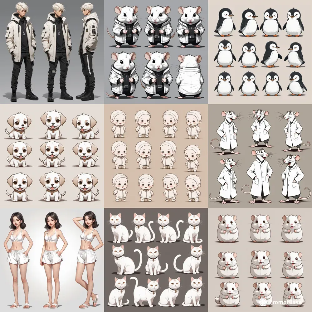 Character Poses Stable Diffusion Prompt | PromptBase