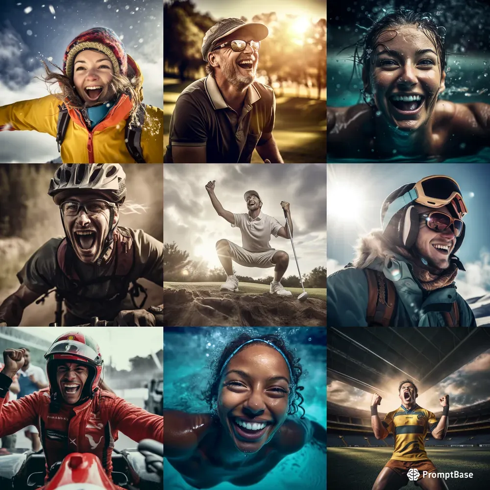 Happy Athletes Stock Photos Midjourney Prompt | PromptBase