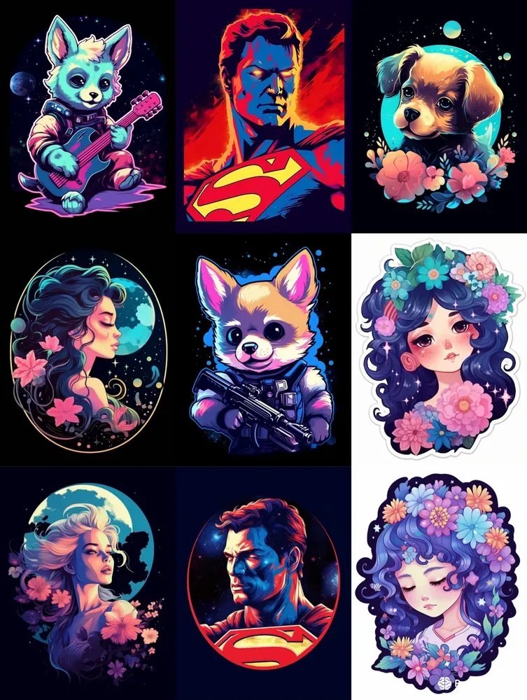 Designs For Alternative Printable Stickers Midjourney Prompt | PromptBase