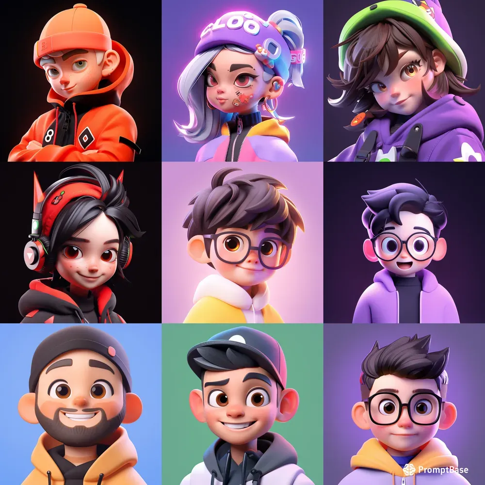 3D Character Avatars Midjourney Prompt | PromptBase