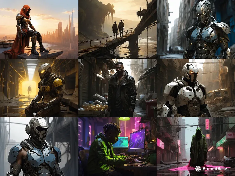 Dystopian Environment Character Artworks Leonardo Ai Prompt | PromptBase