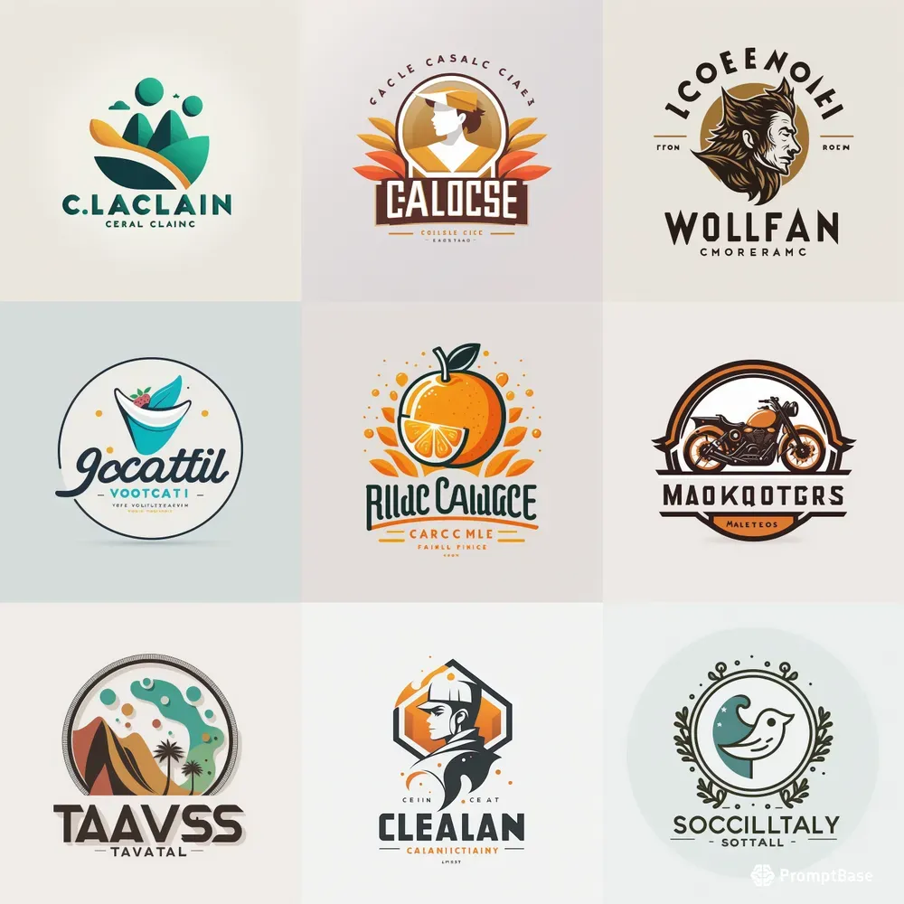 Awesome Simple Logos Midjourney Prompt | PromptBase