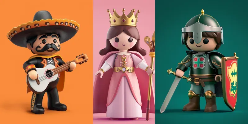 Playmobil Characters Midjourney Prompt | PromptBase