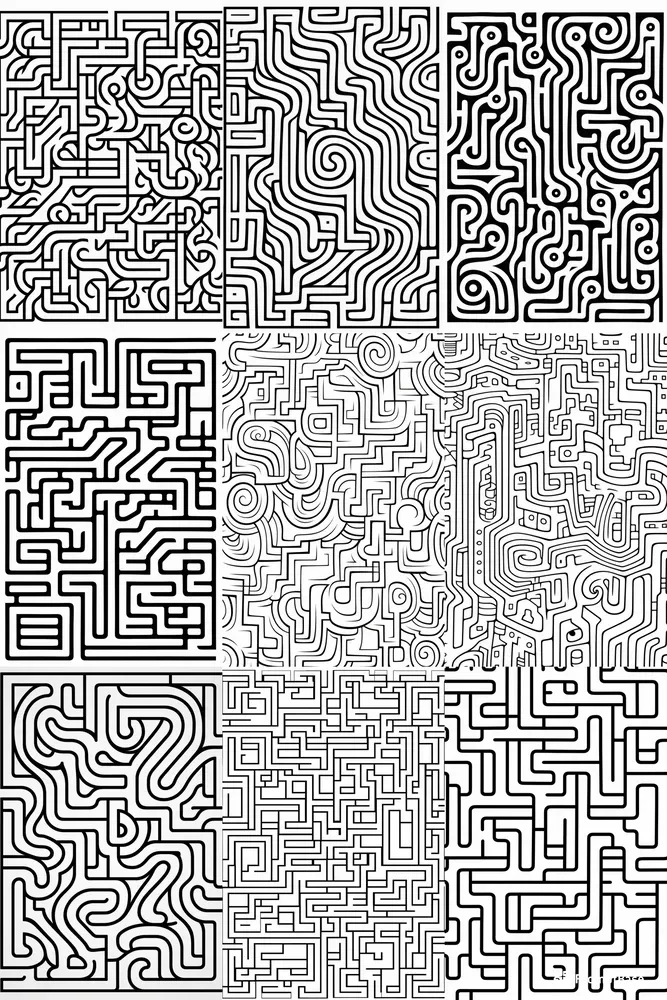 Labyrinth Patterns Midjourney Prompt | PromptBase