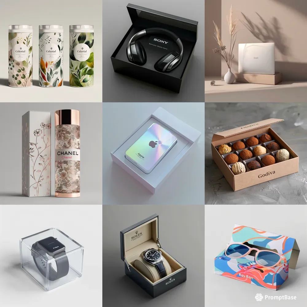 Modern Products And Packaging Designs Midjourney Prompt | PromptBase