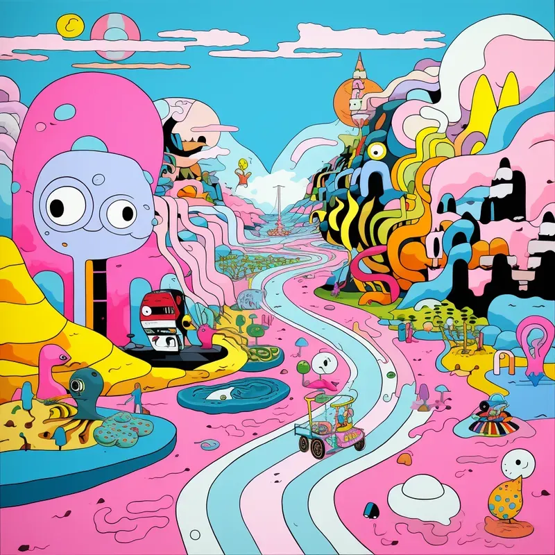 Impressive Cartoon Style Drawings Midjourney Prompt | PromptBase