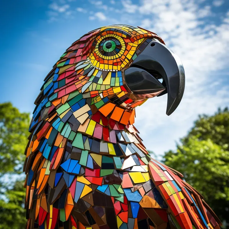 Colorful Animal Sculptures Midjourney Prompt | PromptBase