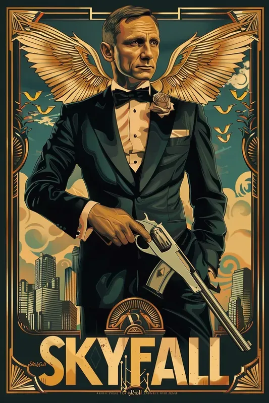 Art Deco Movie Posters Midjourney Prompt | PromptBase