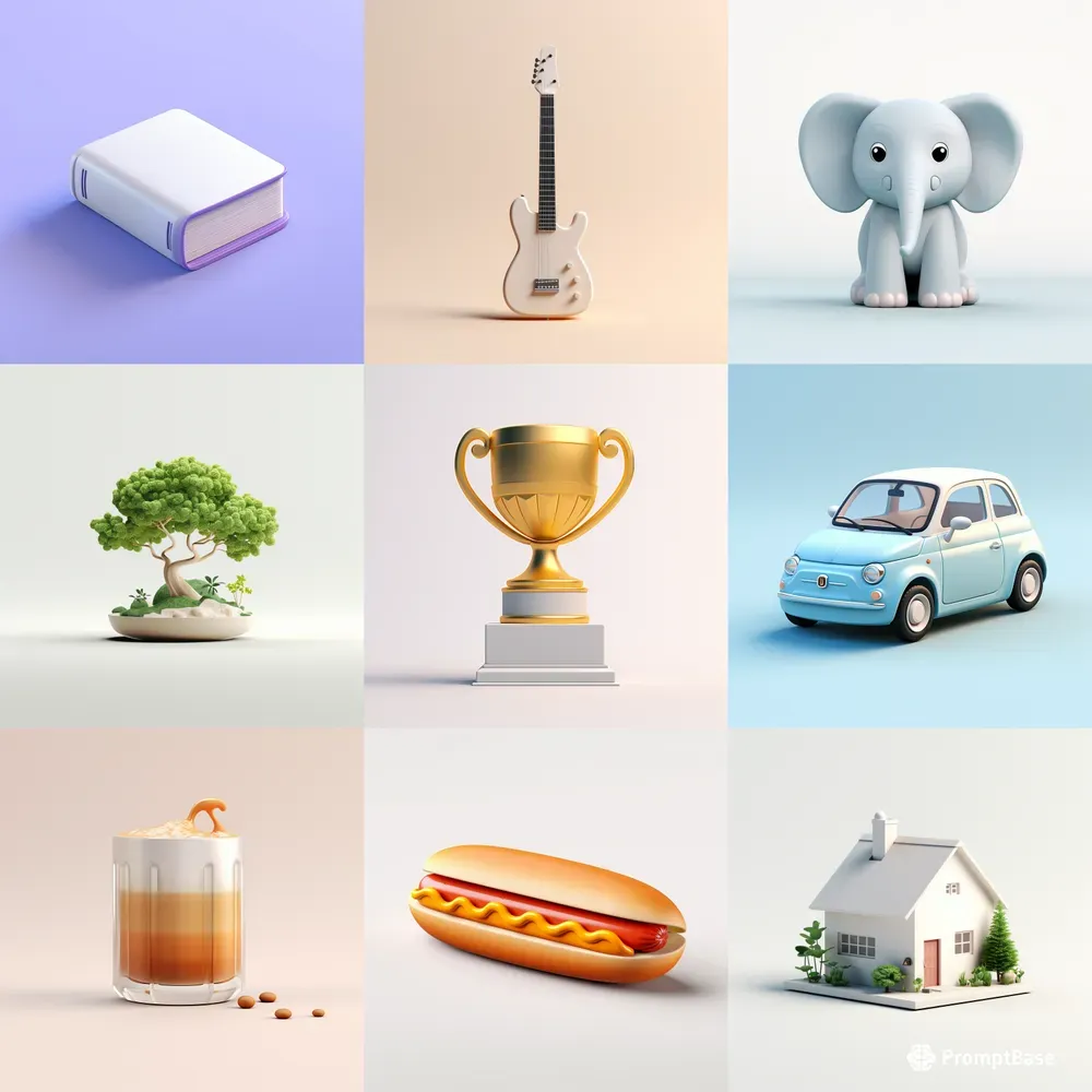 Clay Objects Midjourney Prompt | PromptBase