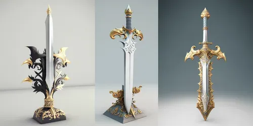 Fantasy RPG Game Weapons Design Art Midjourney Prompt | PromptBase
