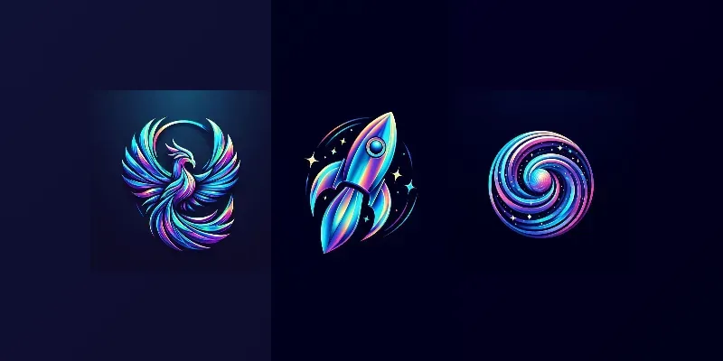 Iridescent Logos DALL·E Prompt | PromptBase