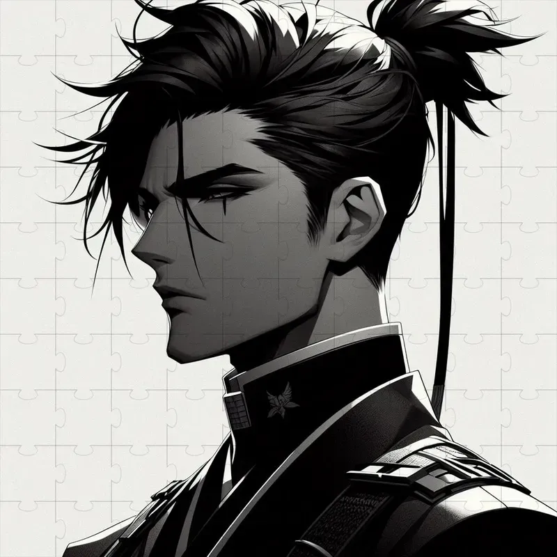 Enigmatic Noir Anime Portraits DALL·E Prompt | PromptBase