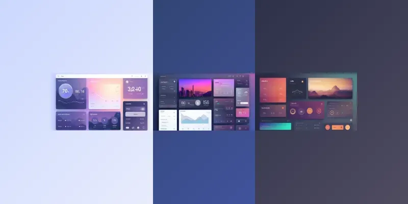 Modern Website And Software Ui Designs Midjourney Prompt | PromptBase