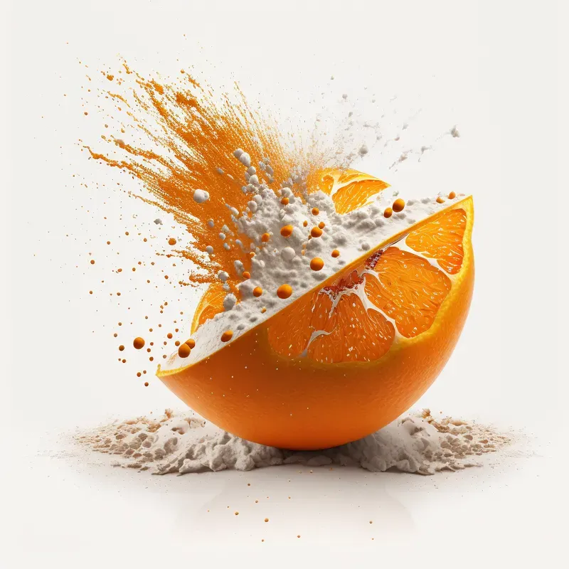 Exploding Fruits And Vegetables Midjourney Prompt | PromptBase