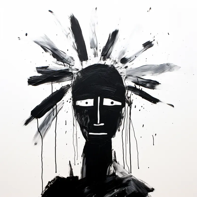 Minimalist Grotesque Portraits Midjourney Prompt | PromptBase