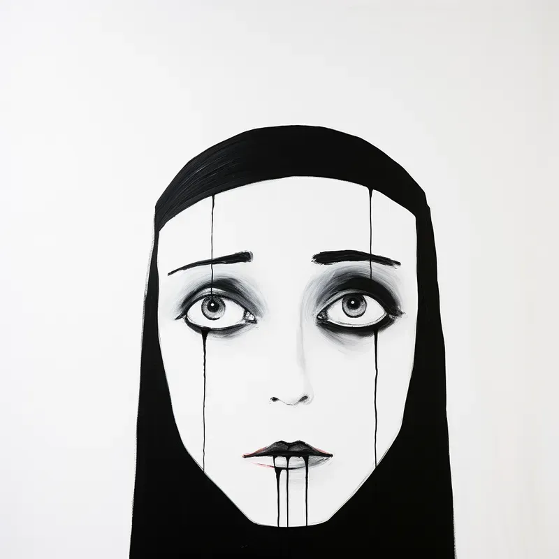 Minimalist Grotesque Portraits Midjourney Prompt | PromptBase