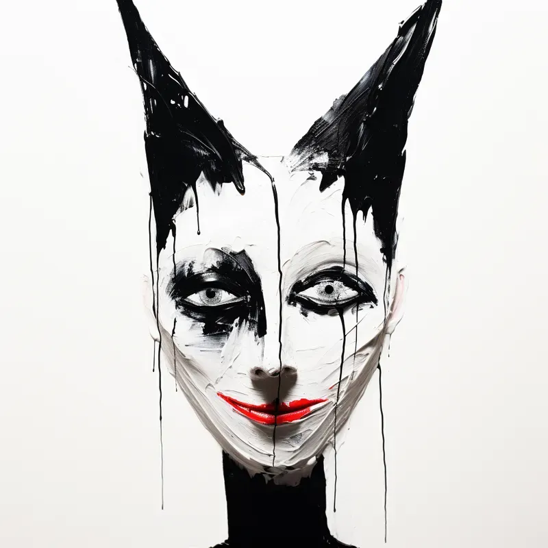 Minimalist Grotesque Portraits Midjourney Prompt | PromptBase