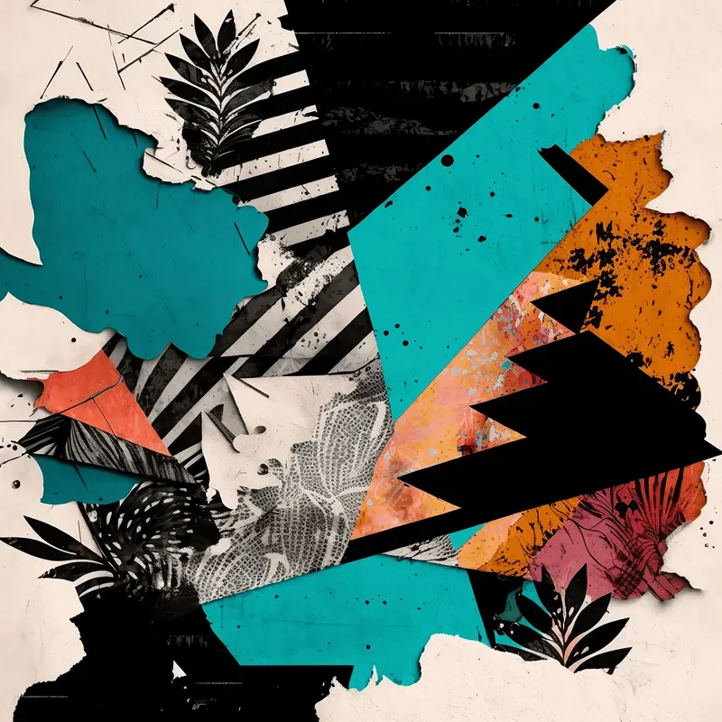 Colored Paper Collages Midjourney Prompt | PromptBase