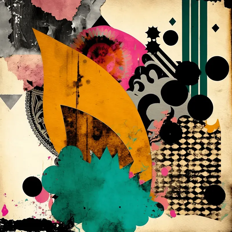 Colored Paper Collages Midjourney Prompt | PromptBase