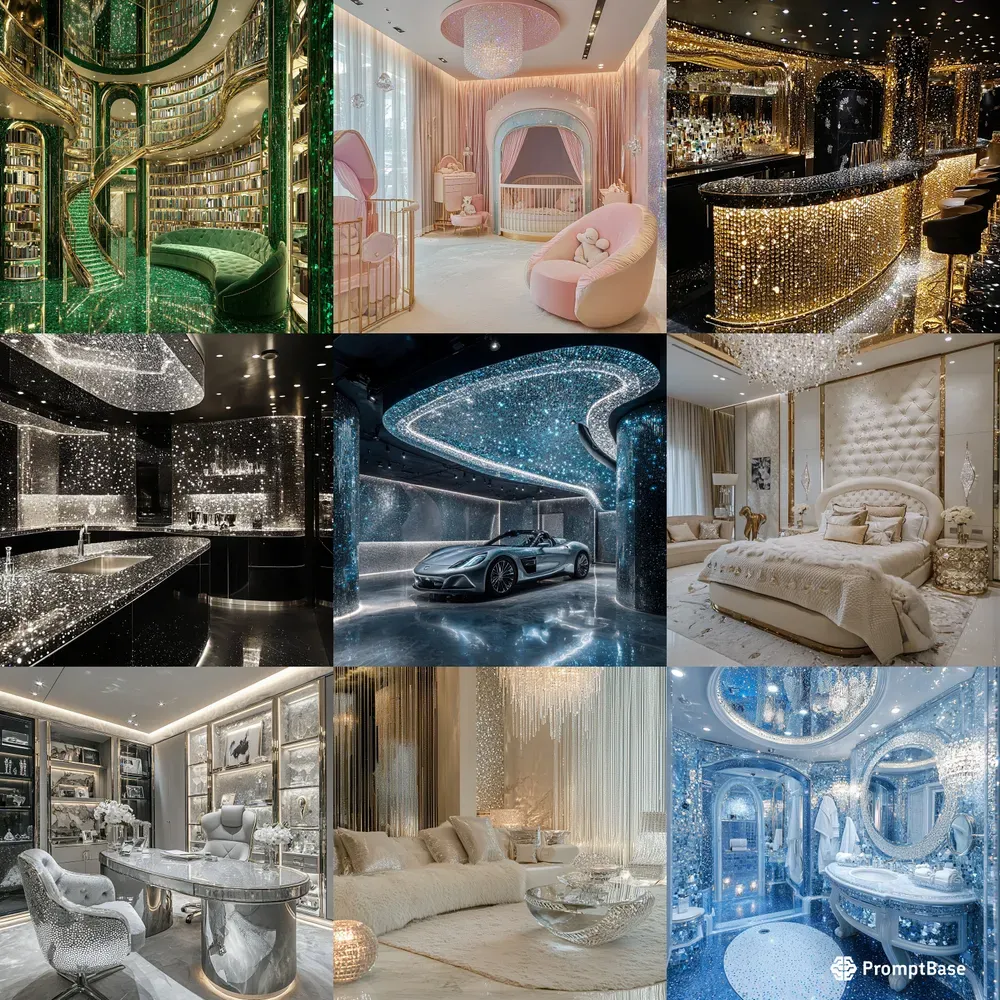 Swarovski Home Designs Midjourney Prompt | PromptBase