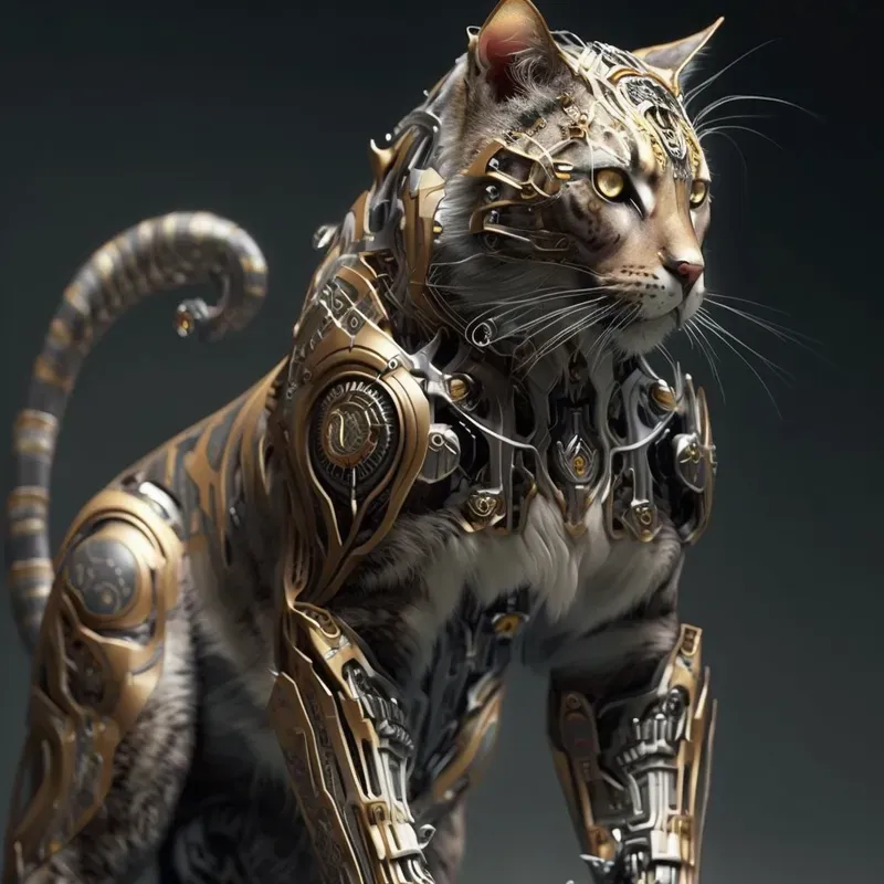 Cyborg Alpha Animals Midjourney Prompt | PromptBase