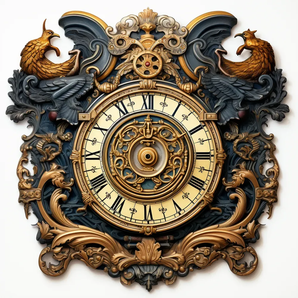 Timeless Splendor Ornate Antique Clocks Midjourney Prompt | PromptBase