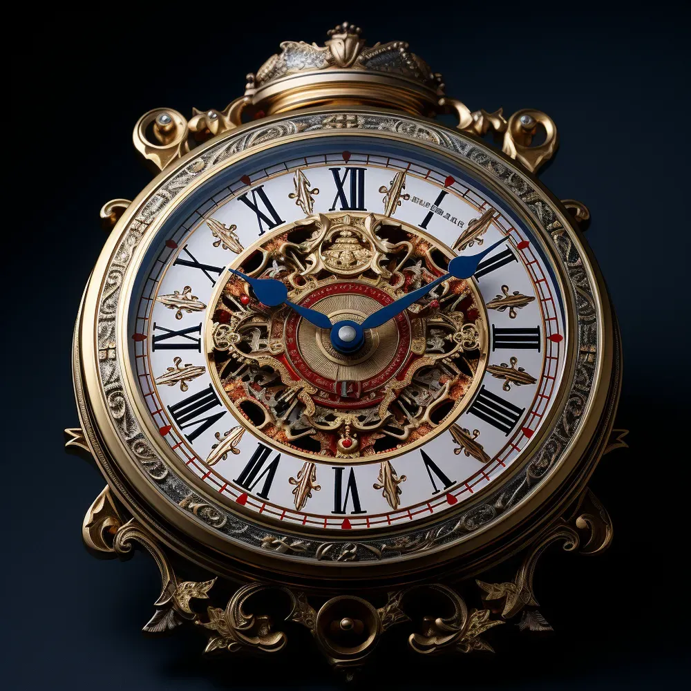 Timeless Splendor Ornate Antique Clocks Midjourney Prompt | PromptBase