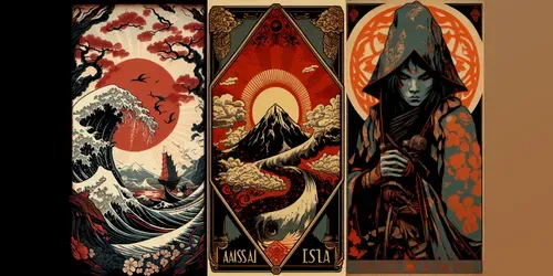 Japanese Tarot Designs Midjourney Prompt | PromptBase