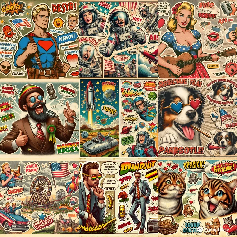 Vintage American Comics DALL·E Prompt | PromptBase