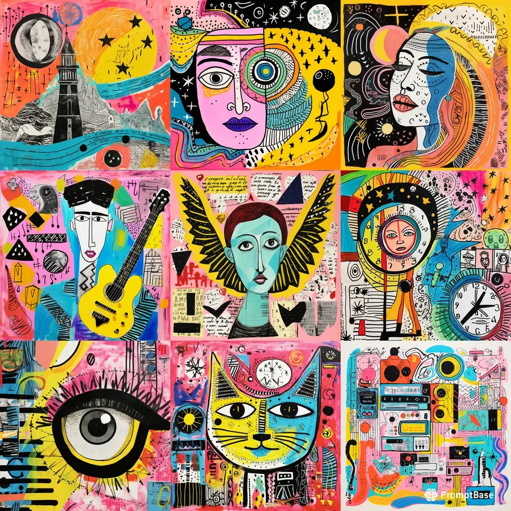 Fun Art Journal Doodles Midjourney Prompt | PromptBase