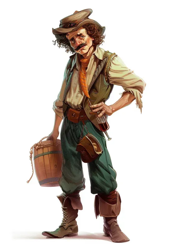 The Adventures Of Tom Sawyer Characters Midjourney Prompt | PromptBase