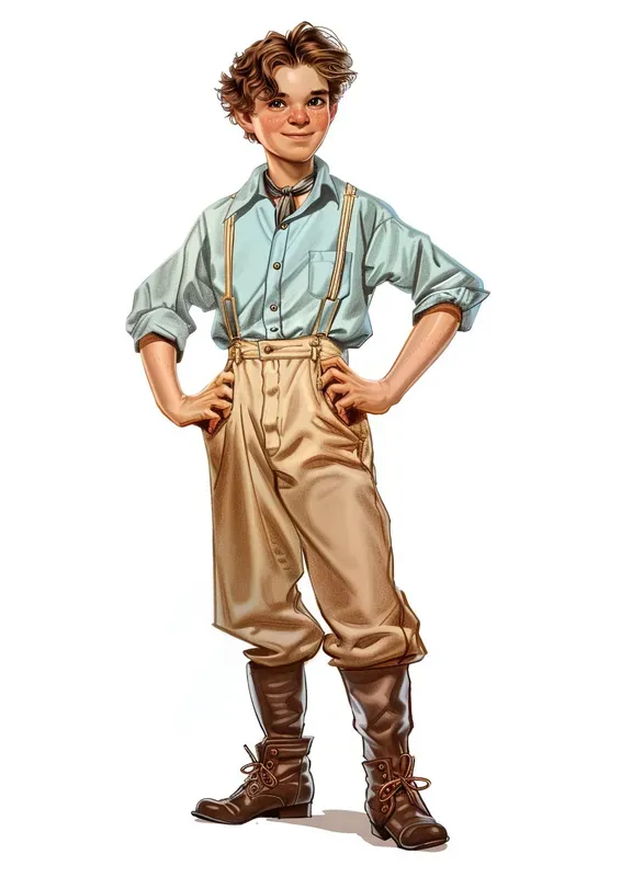 The Adventures Of Tom Sawyer Characters Midjourney Prompt | PromptBase