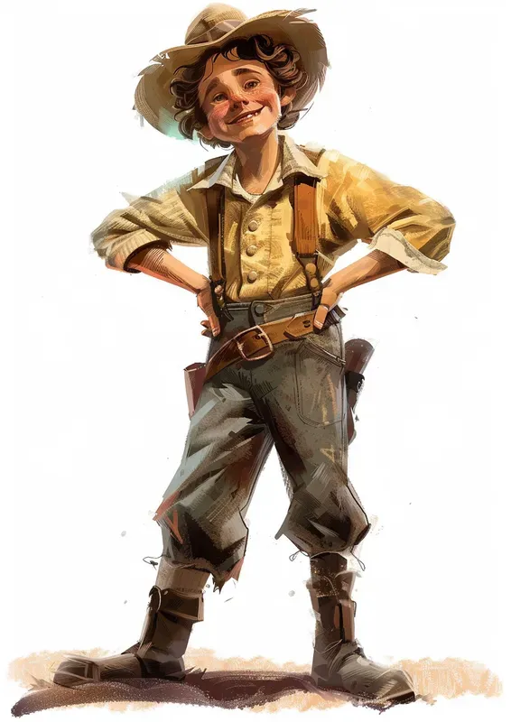 The Adventures Of Tom Sawyer Characters Midjourney Prompt | PromptBase