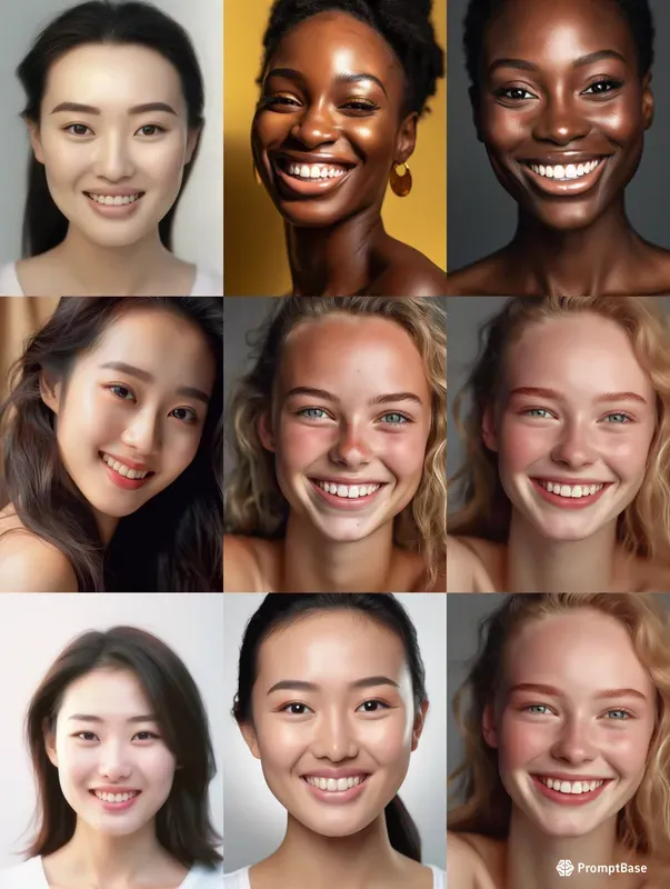Skin Product Ads - Women Portraits Midjourney Prompt | PromptBase