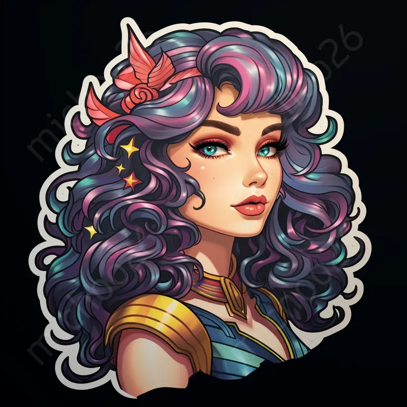 Oldschool Style Stickers Midjourney Prompt | PromptBase