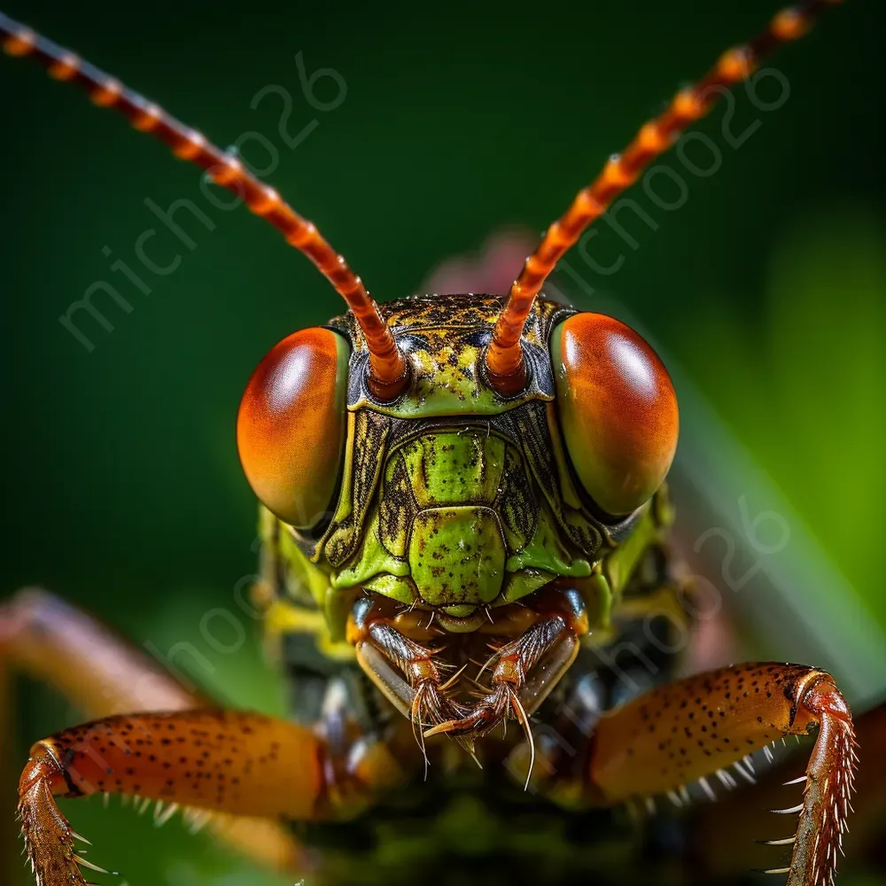 Eyes In The Lenses With Insects Midjourney Prompt | PromptBase