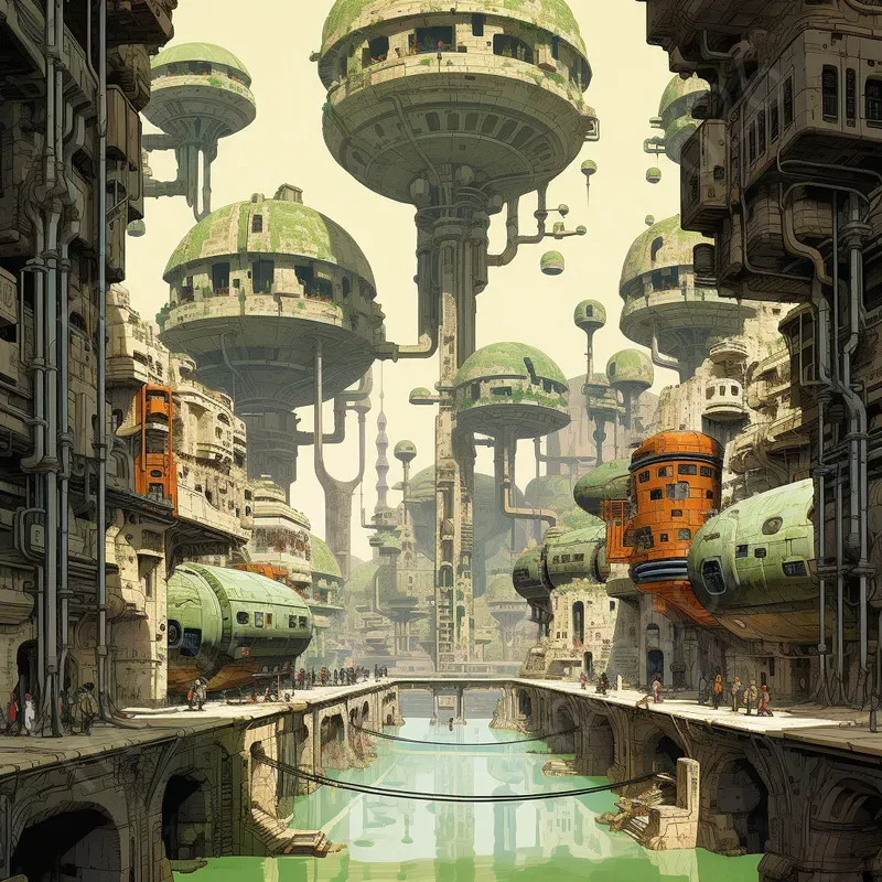 Mysterious Precambrian Cities Midjourney Prompt | PromptBase