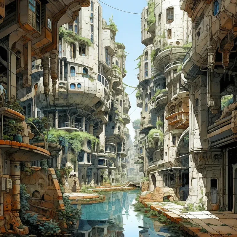 Mysterious Precambrian Cities Midjourney Prompt | PromptBase